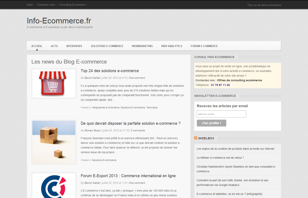 Info-ecommerce V3 mise en ligne : done ! – Info-Ecommerce.fr